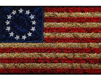 Distressed Betsy Ross Flag - Etsy