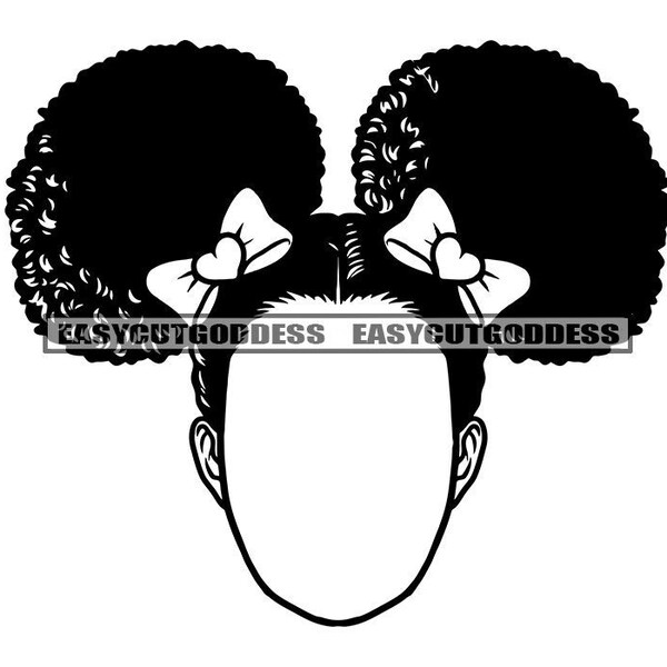 Girl With Ponytail Svg - Etsy