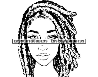 Woman Portrait Dreads Locs Dreadlocks Hair African American Lady ...