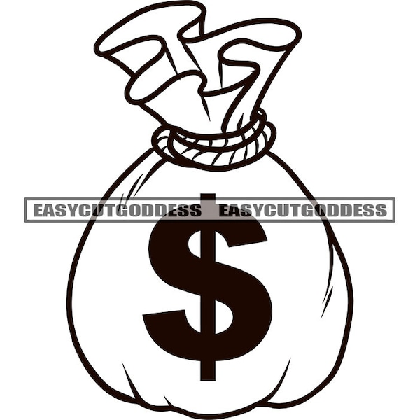 Money Bag Svg - Etsy