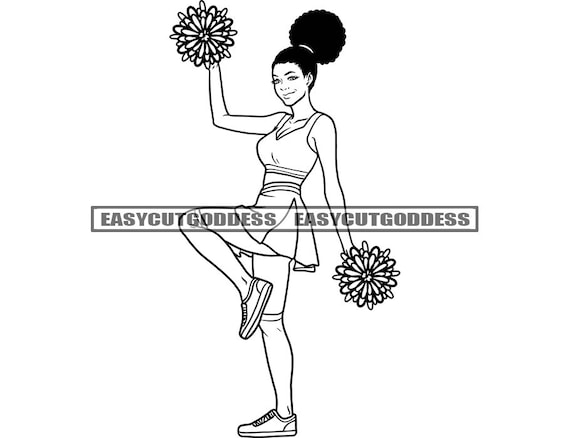 Cheerleader Girl Woman Cheer Dancer Cheerleaders Football - Etsy
