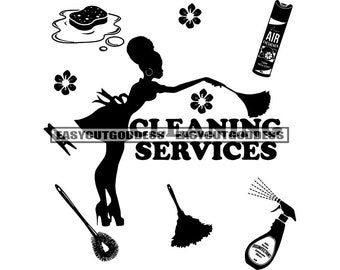 Cleaning Service Logo Template edit With CANVA Customizable - Etsy