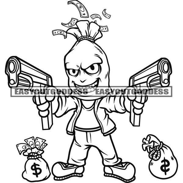 Money Bag Svg - Etsy