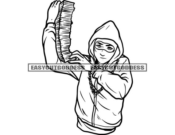 Ski Mask Robber Sketch