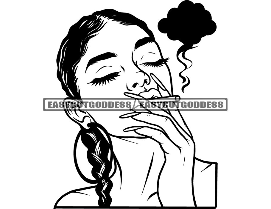 Drawings Of People Smoking Weed