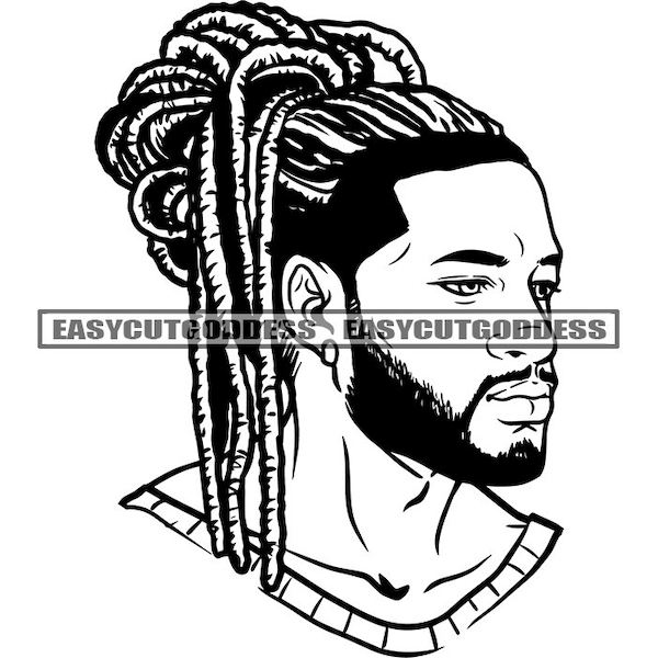 Men With Locs Svg - Etsy UK