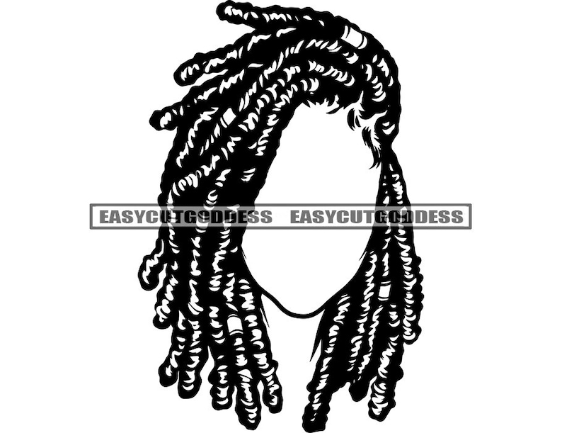 Melanin Woman Portrait Faceless No Face Dreads Locs Dreadlocks - Etsy