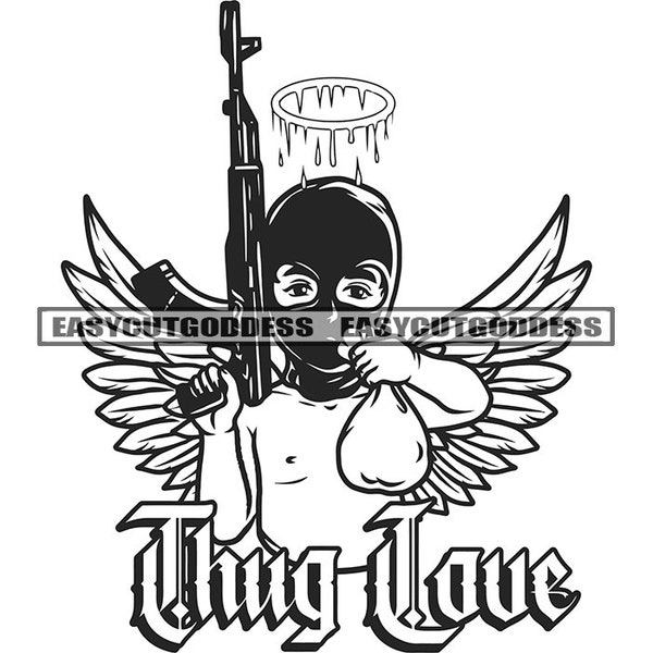 Gangster Baby Svg - Etsy
