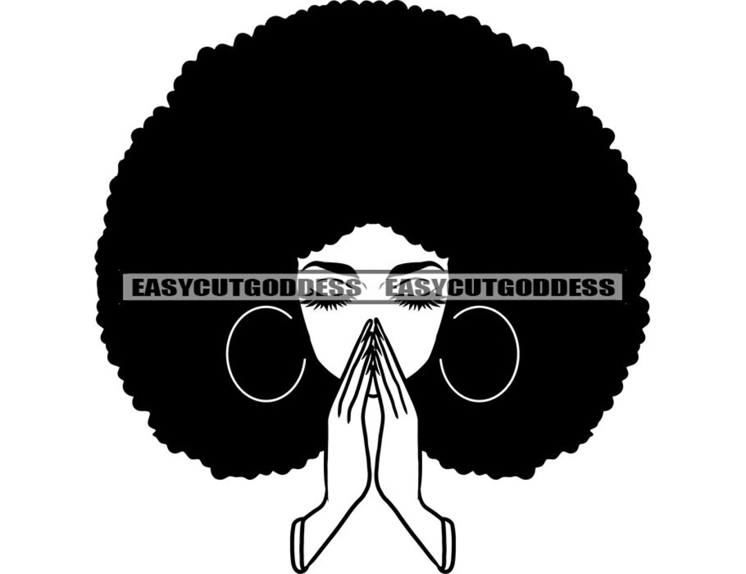 Afro Black Woman Praying God Prayers Hands Pray Holy Worship - Etsy UK