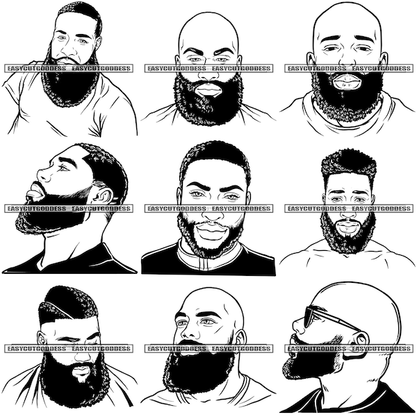 African Man Svg - Etsy