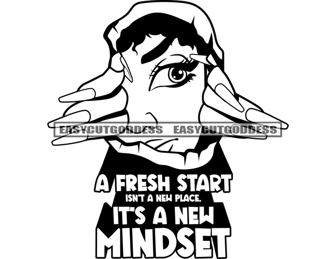 A Fresh Start is a New Mindset Savage Positive Quotes Melanin - Etsy