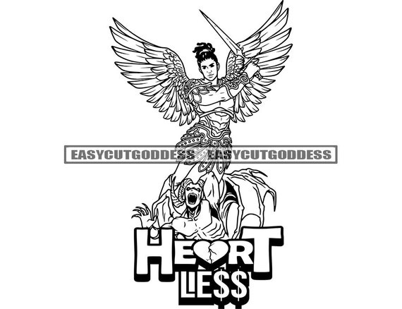 Heartless Savage Quotes God Angel Spade Fairy Killing Devil - Etsy