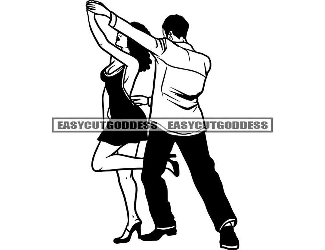 Stepper Dancing Chicago Style Black Couple Dancer Dance Step Tango ...