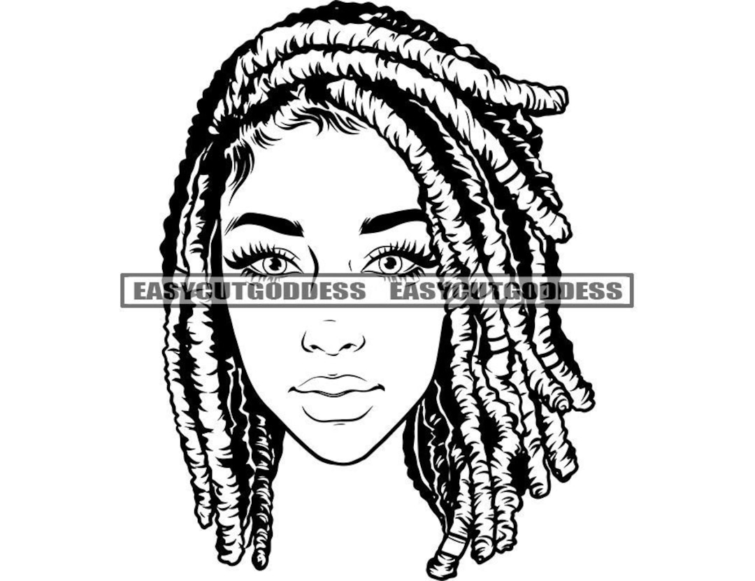 Melanin Woman Portrait Dreads Locs Dreadlocks Hair African American ...