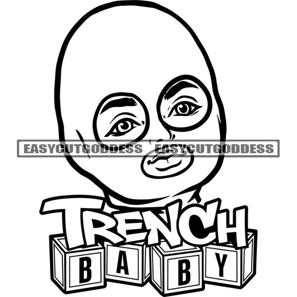 Ski Mask Baby Vector Svg - Etsy