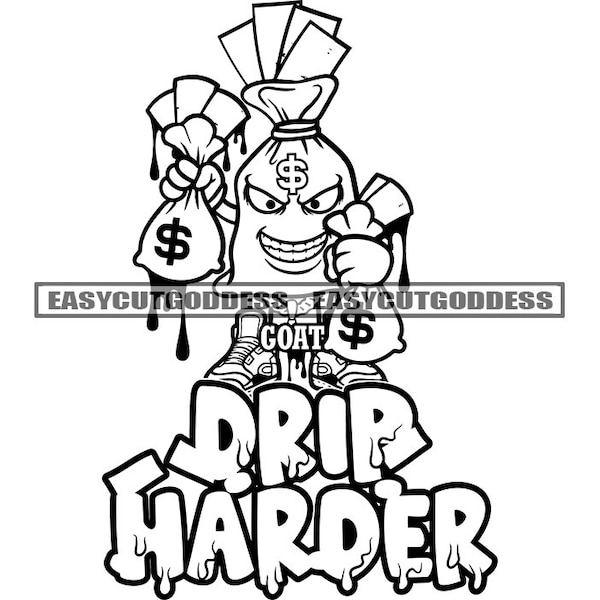 Gangster Drip Svg - Etsy