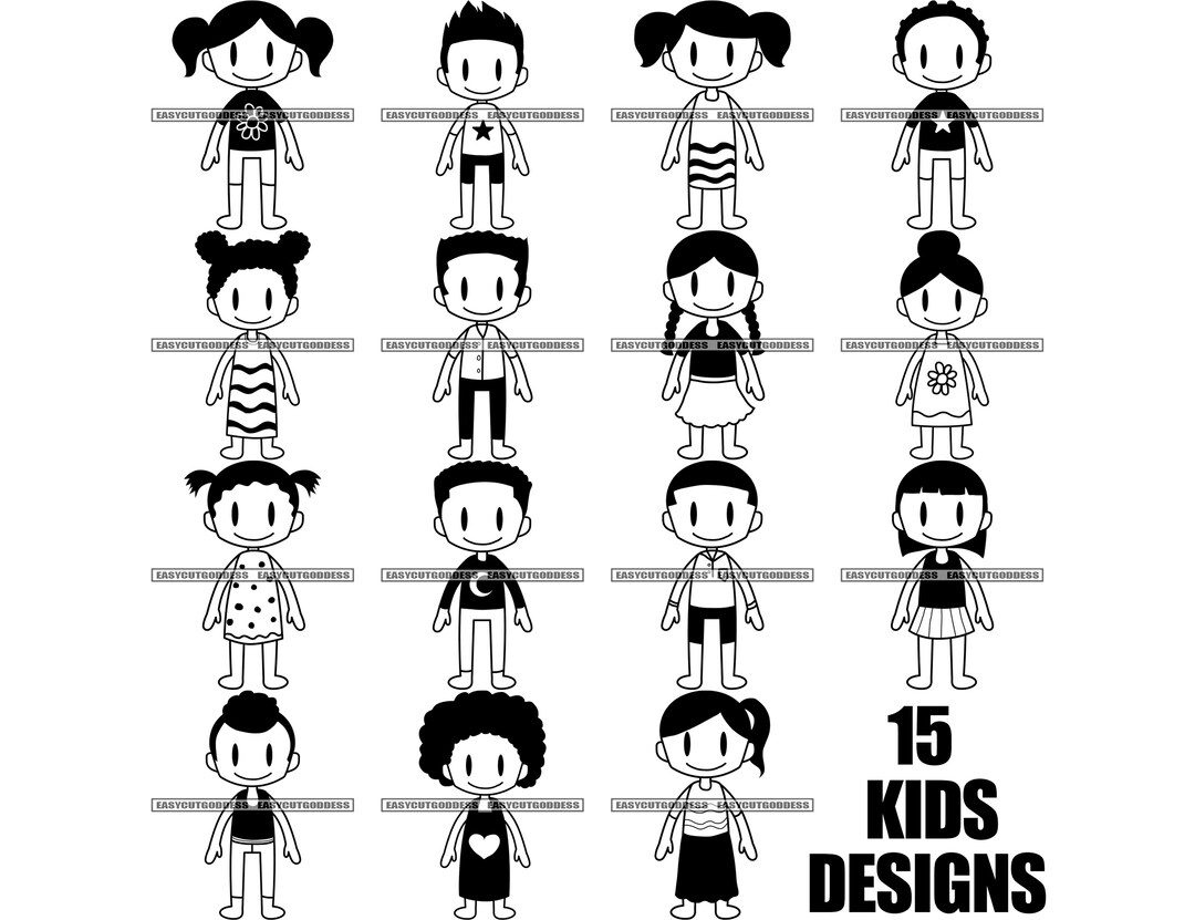 Bundle 15 Young Kids Children Little Boy and Girl Female Male Toddler ...