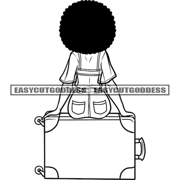 Black Girls Travel Svg - Etsy