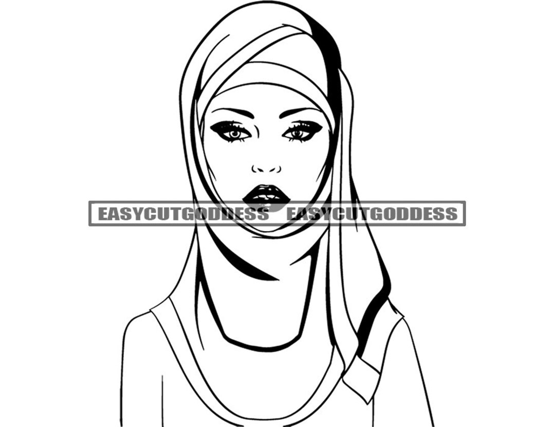 Female Woman Hijab Face Muslim Girl Islamic Modern Young Portrait ...
