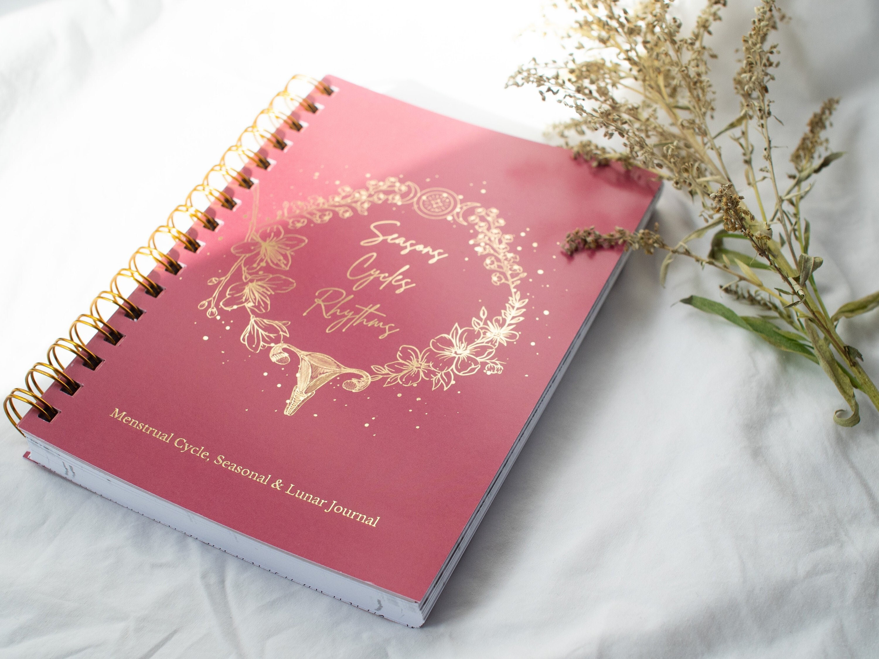 Menstrual Cycle Journal | Blank & Undated | Period Tracker | Fertility ...
