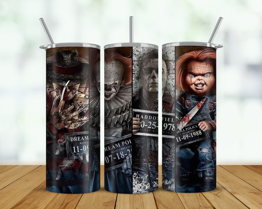 Scary Movie 20 Oz Tumbler, Horror Tumbler, Halloween Tumbler, Killer ...