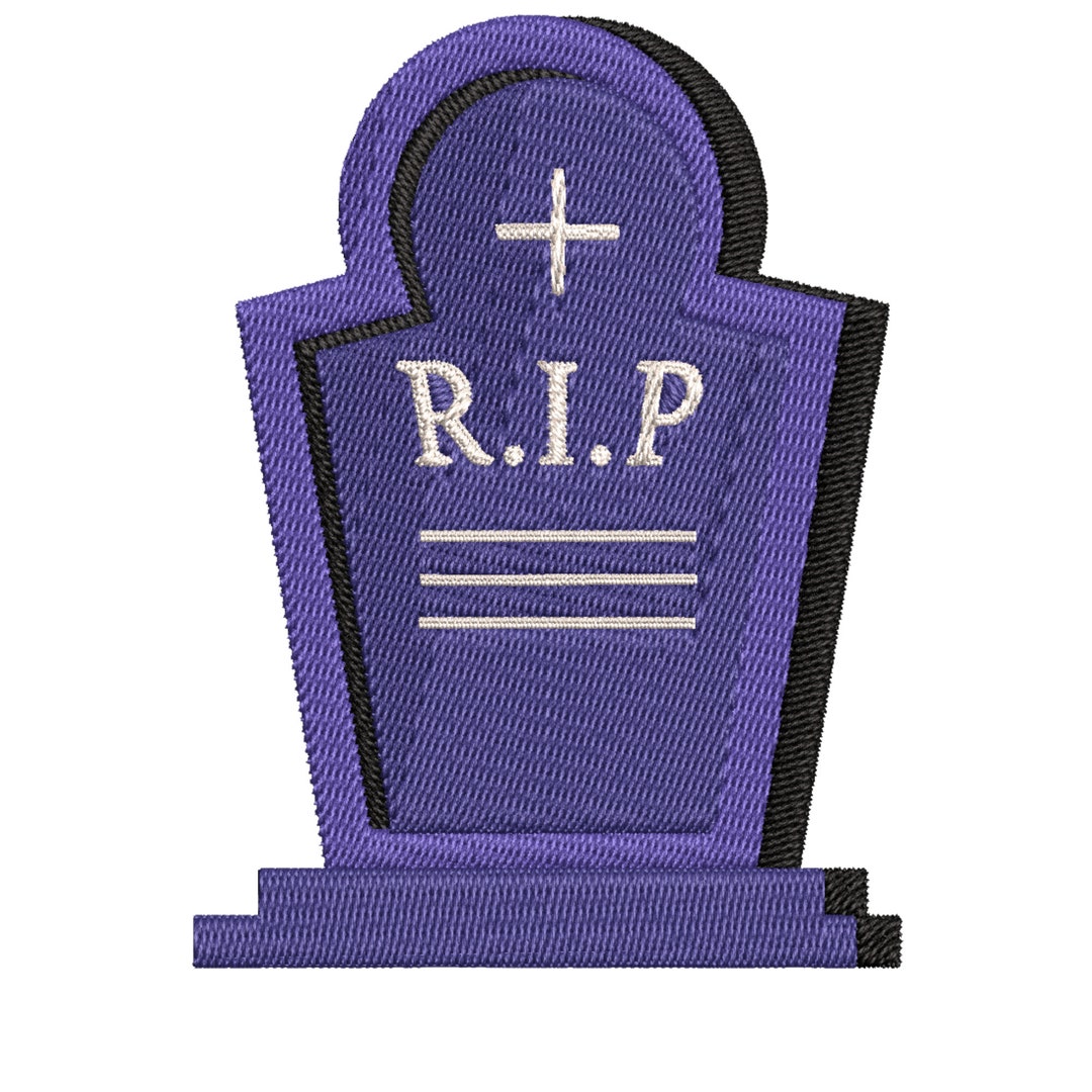 Halloween Tombstone Embroidery File - Etsy