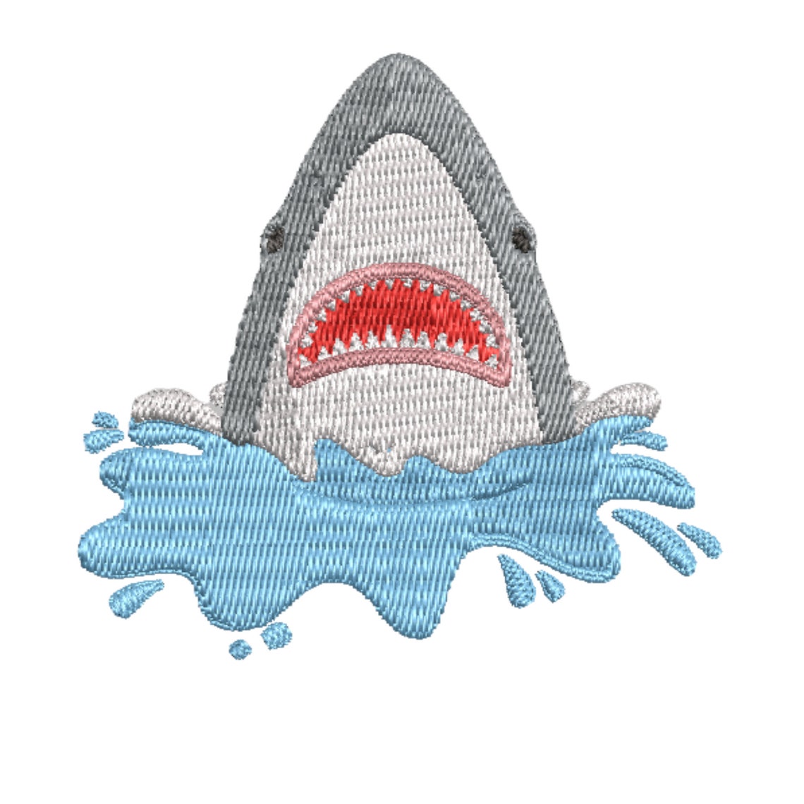 Shark Embroidery File - Etsy