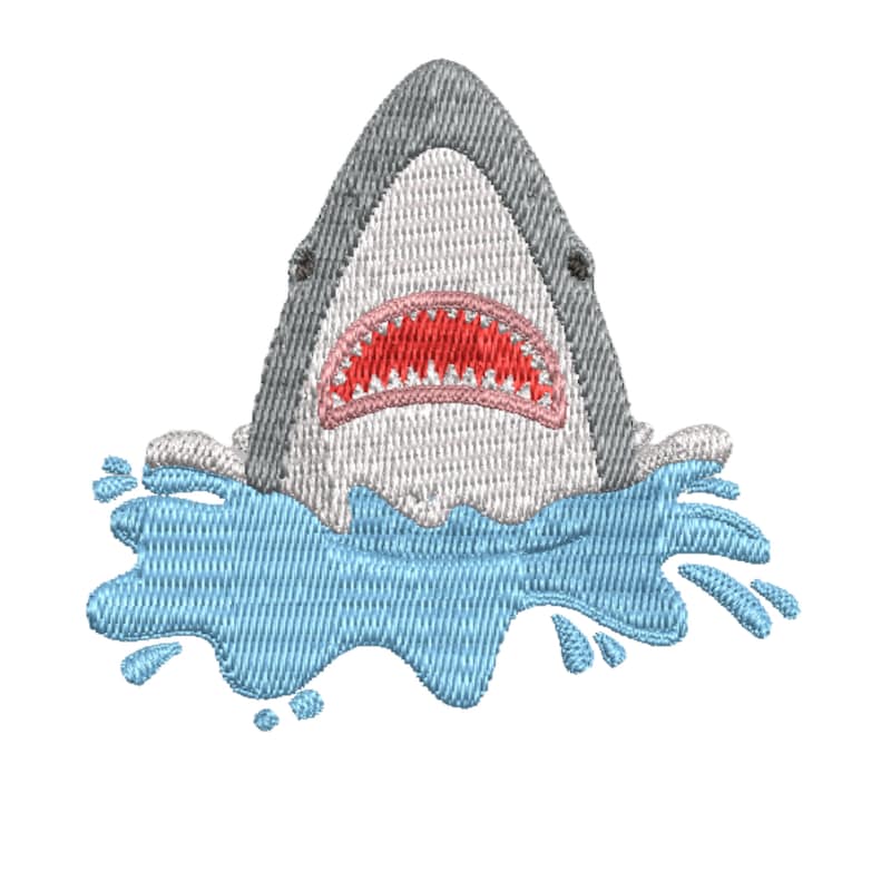 Jaws Embroidery - Etsy