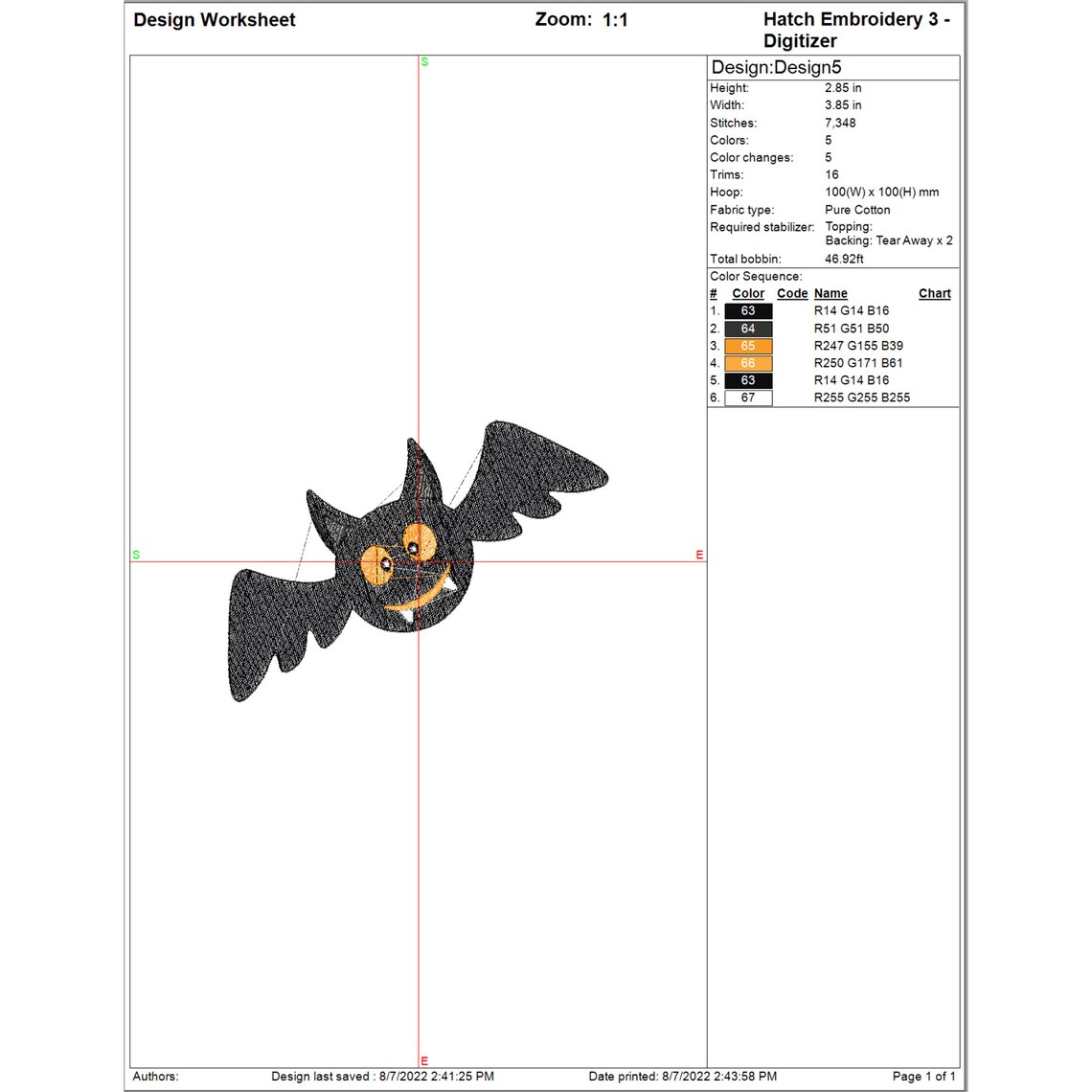 Halloween Bat Embroidery File - Etsy
