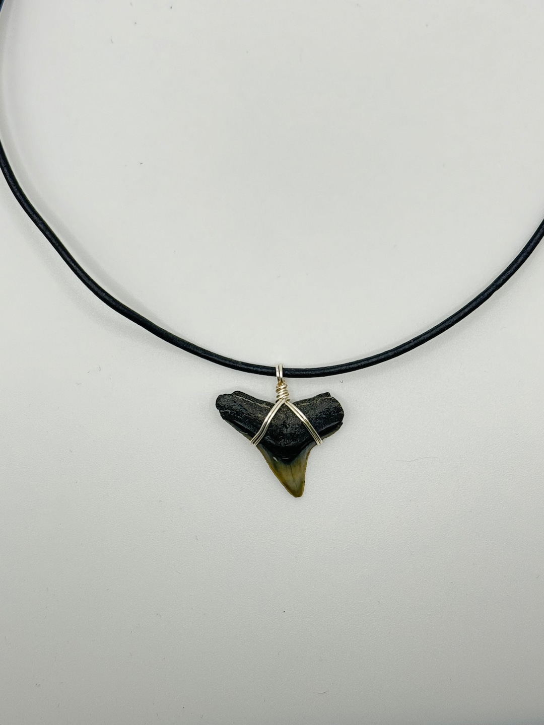 Fossilized Shark Tooth Necklace, Beach Necklace, Surfer Necklace - Etsy