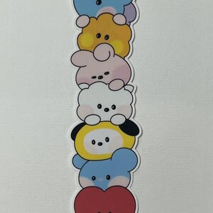 BTS BT21 Heads Vinyl Sticker - Etsy