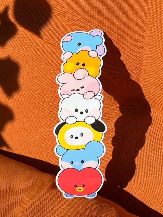BTS BT21 Heads Vinyl Sticker - Etsy