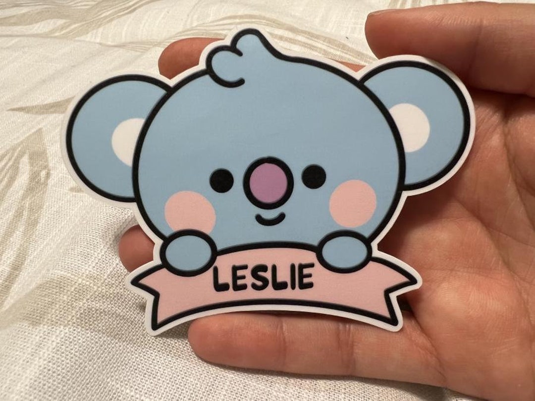 BTS' BT21 Nametag Vinyl Sticker - Etsy
