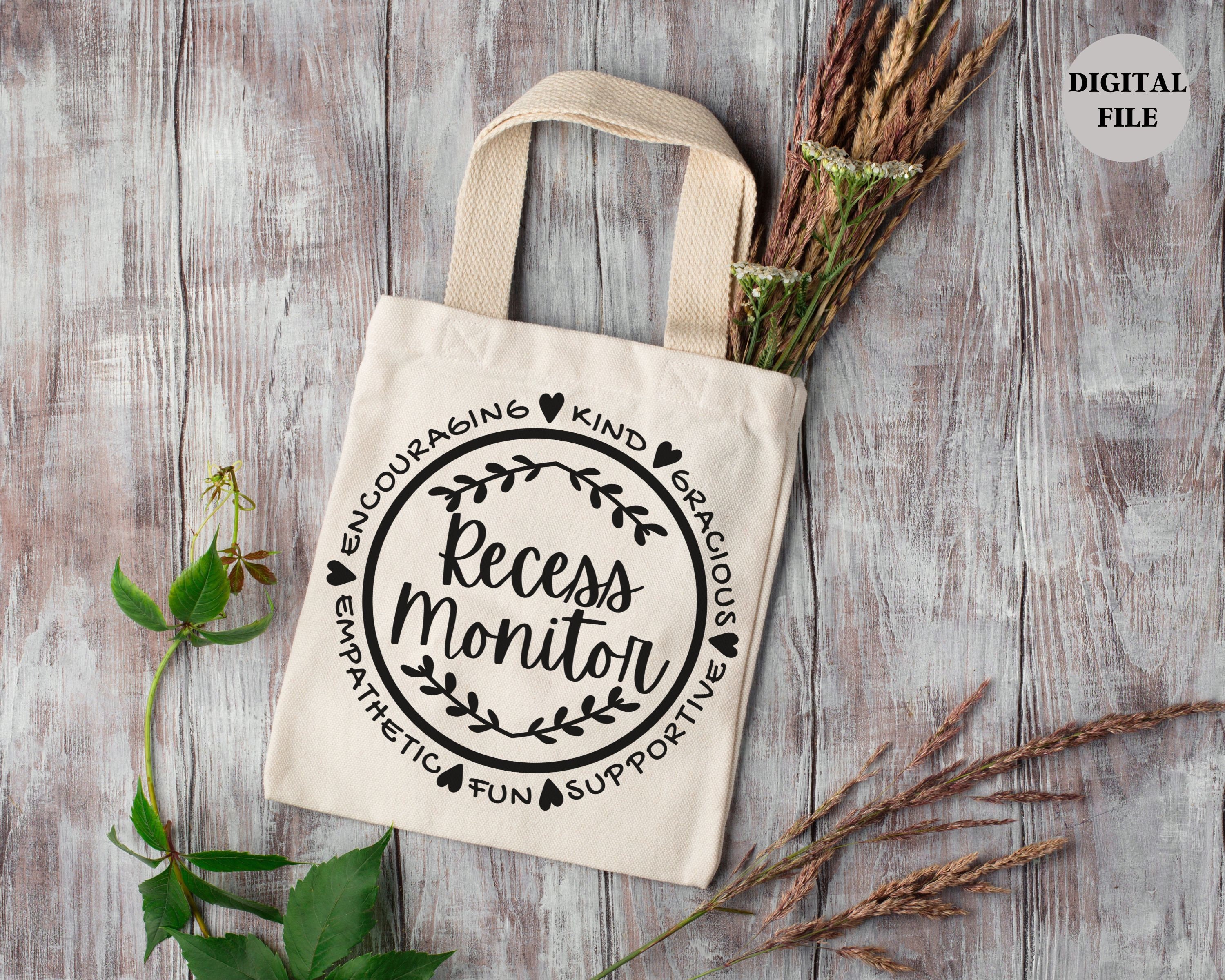 Recess Monitor Svg Recess Monitor Png School Recess Aide - Etsy Canada