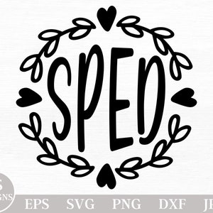 SPED SVG | SPED Png | Special Education Svg | Sped Teacher Png | Sped ...
