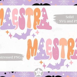 Halloween Spanish Teacher SVG Maestra Halloween Svg Spooky Spanish ...