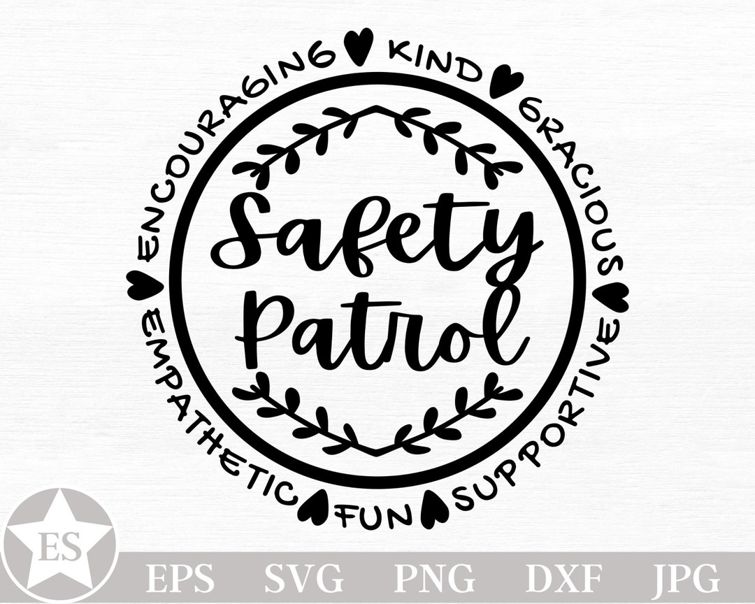 Safety Patrol SVG Safety Patrol PNG School Safety Patrol - Etsy