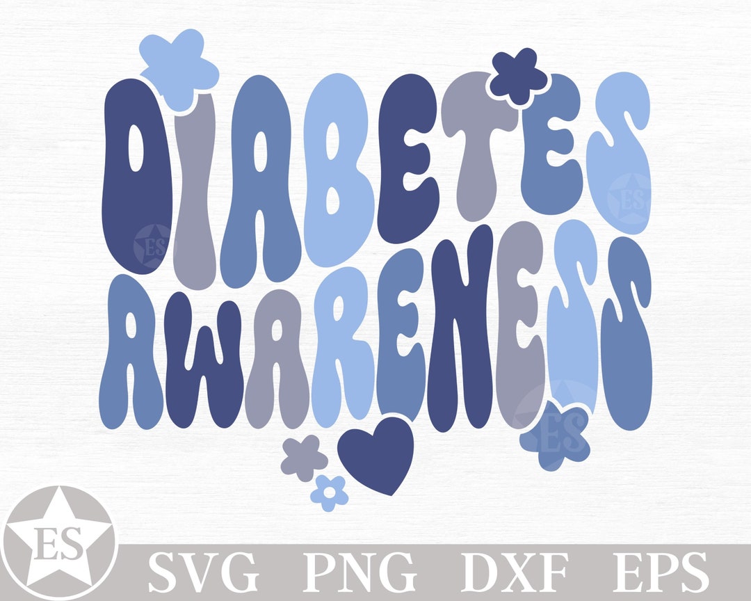 Diabetes Awareness SVG | Diabetes Awareness Png | Diabetes Svg | Blue ...