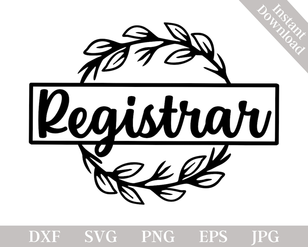 Registrar Svg Registrar Png School Registrar Png Svg - Etsy Australia