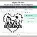Human Resources Svg HR Svg Human Resources Png HR Png flower Word Art ...