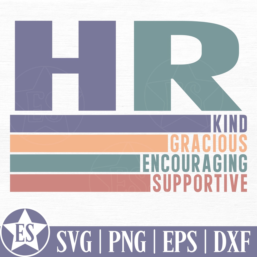 Retro HR SVG Cut File | Human Resources Svg Trendy HR Png Human ...