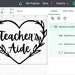 Teacher Aide SVG Teacher's Aide Svg Teacher Aide Png - Etsy