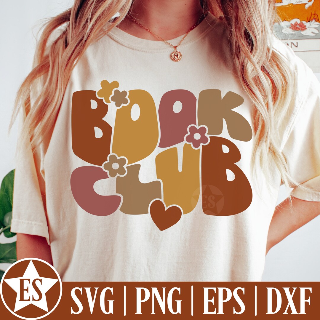 Retro Book Club SVG | Boho Book Club Png Sublimation Design Reading Svg ...