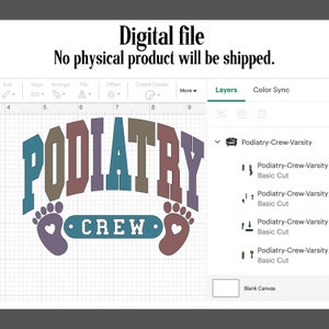 Varsity Font Podiatry SVG | Trendy Podiatry Squad Svg Arched Podiatry ...