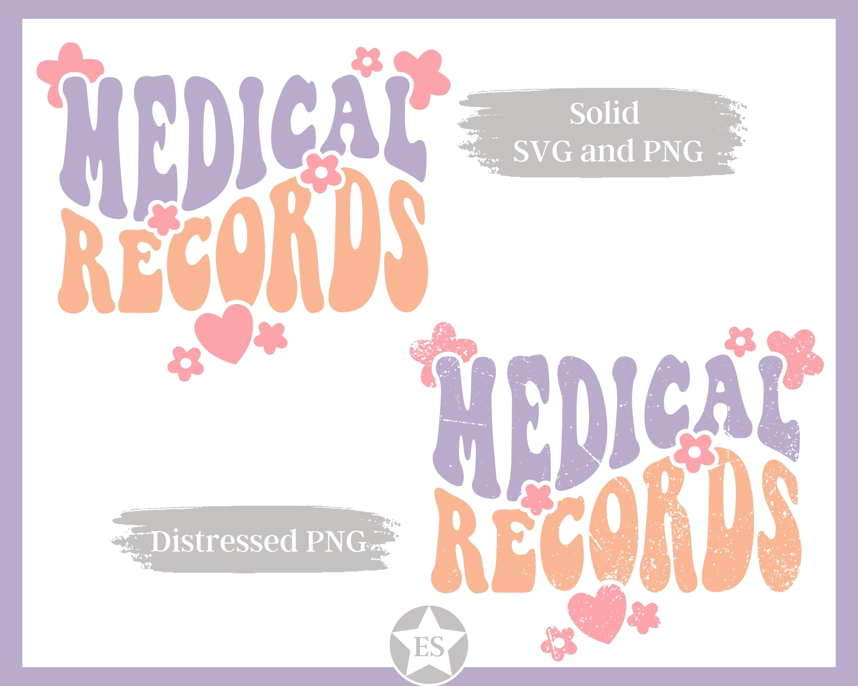 Medical Records SVG Medical Svg Cut File Health - Etsy UK