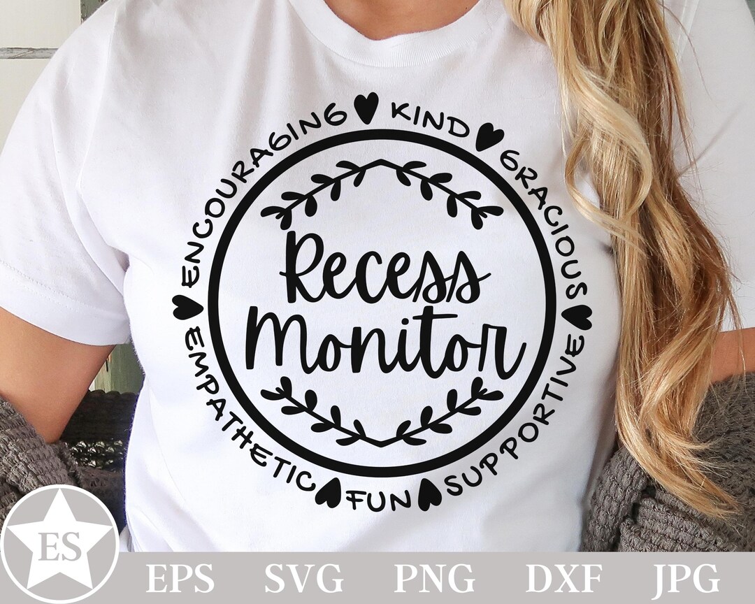 Recess Monitor SVG Recess Monitor PNG Recess Squad Svg - Etsy Canada