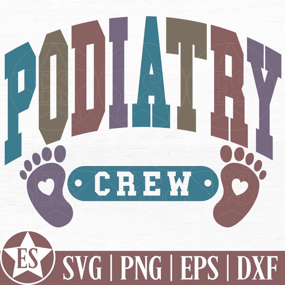 Varsity Font Podiatry SVG | Trendy Podiatry Squad Svg Arched Podiatry ...