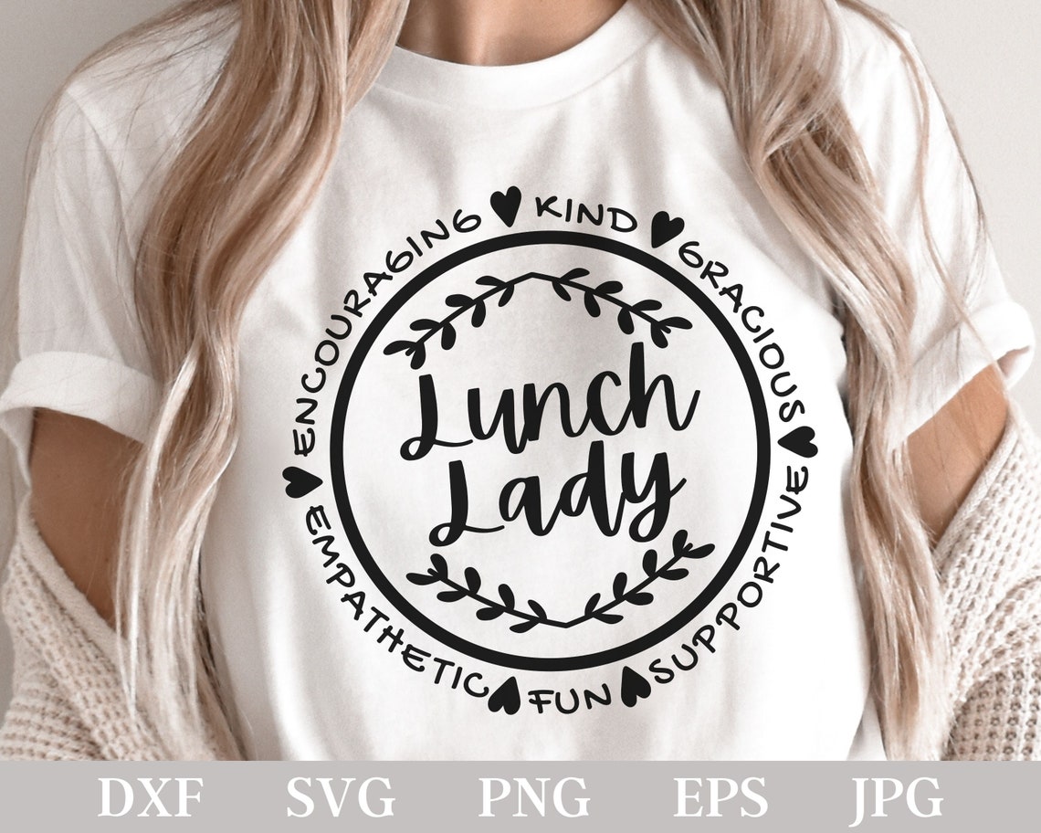 Lunch Lady Svg Lunch Lady Png Cafeteria Png Svg Lunch Lady Etsy