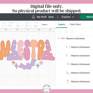 Halloween Spanish Teacher SVG Maestra Halloween Svg Spooky Spanish ...