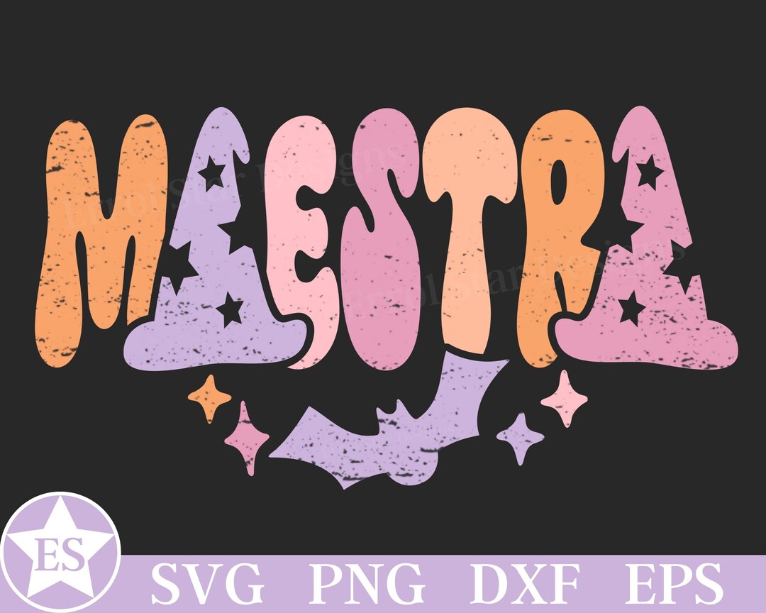 Halloween Spanish Teacher SVG Maestra Halloween Svg Spooky Spanish ...